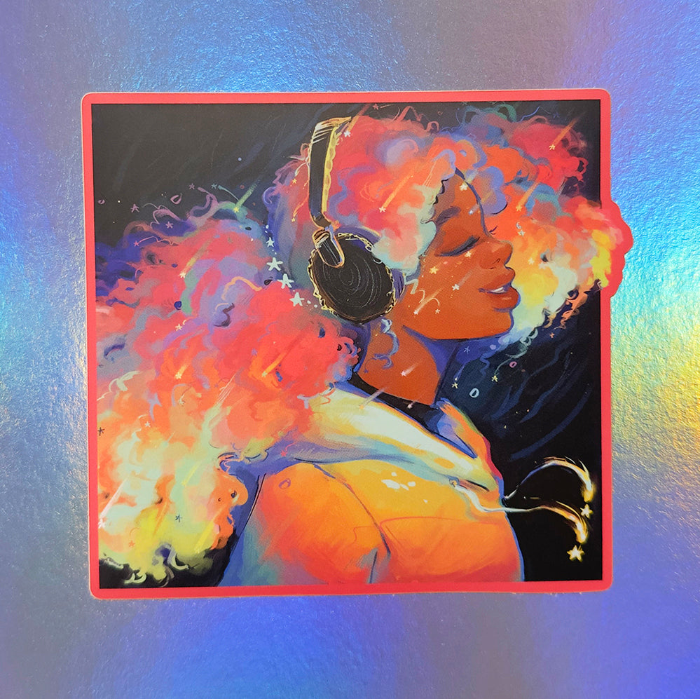 BIG Music+Stars Vinyl Sticker – GDBEE.ART