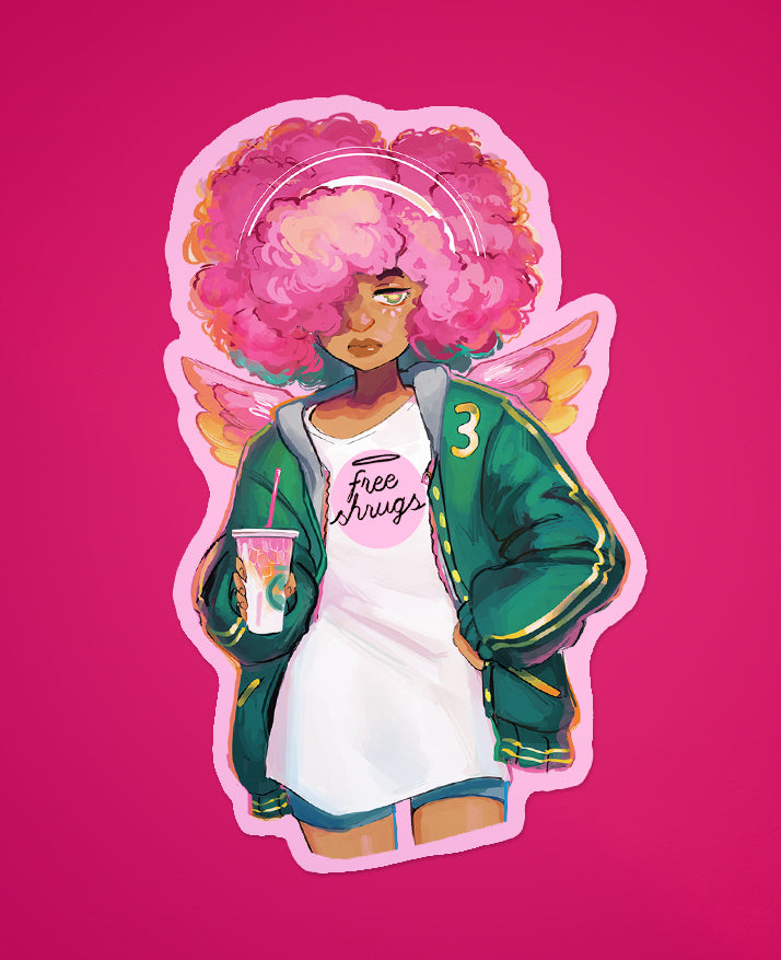 Free Shrugs Sticker – GDBEE.ART